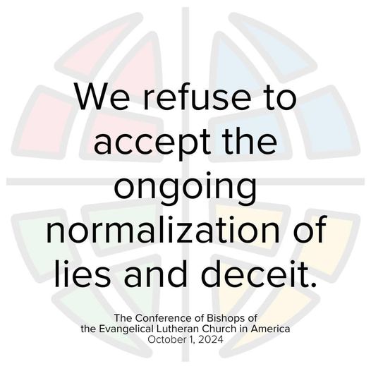 ELCA Conference of Bishops: Stop Evil in the Form of Deception and Lies ...